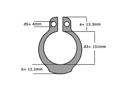Seegerring DIN 471 160mm - LagerKoning.nl