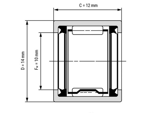 IBB Naaldhulslager HK1012 2RS - LagerKoning.nl