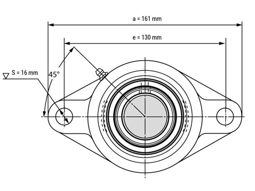 FAG Lagerblok Ovaal UCFL207 (35mm) - LagerKoning.nl