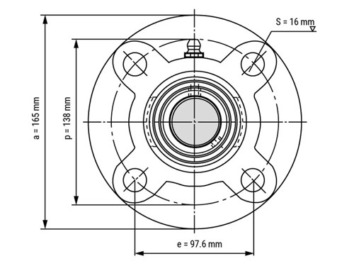IBB Flenslager Rond UCFC210 (50mm) - LagerKoning.nl